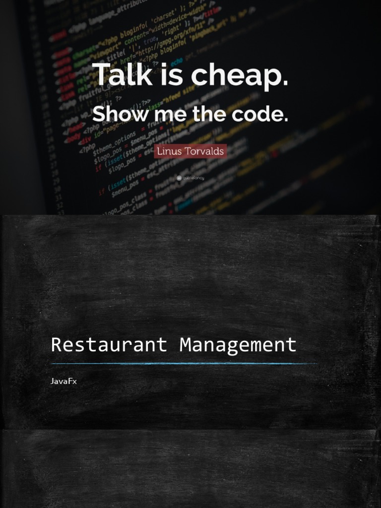 Javafx Restaurant Management Pdf Menu Login