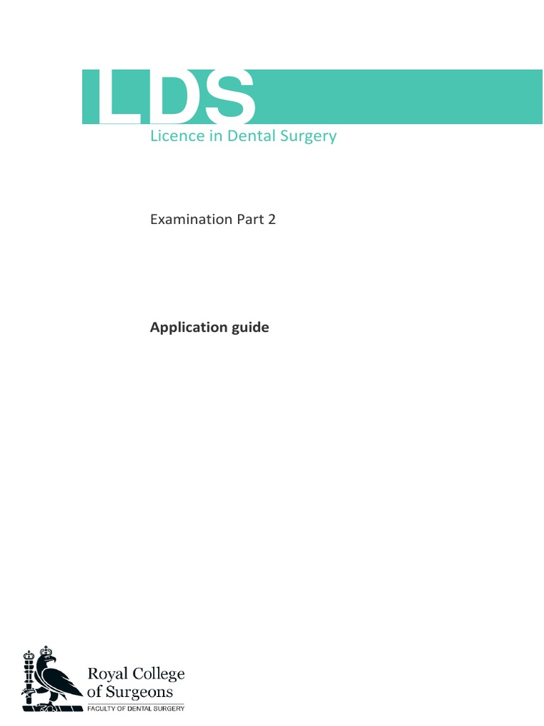 LDS Part 2 Application Guidance 2018 | PDF | Dentistry | Affidavit
