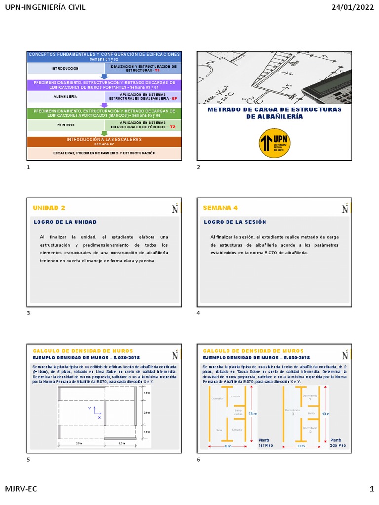 Metrado de Carga - Albañilería | PDF | Sectores Economicos