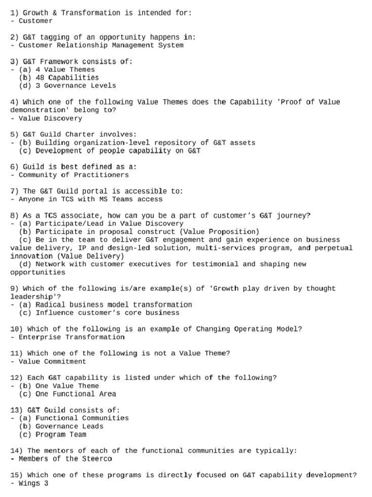 Growth & Transformation E0 Primer 1 15 | PDF