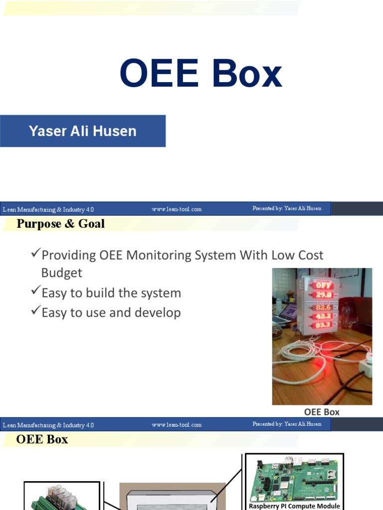 Oee Box: Yaser Ali Husen | PDF | Raspberry Pi | Computing