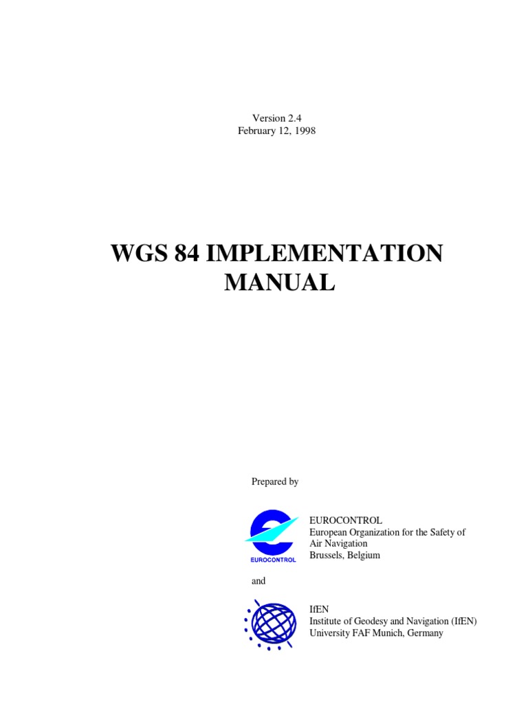 Eurocontrol WGS 84 | PDF | Geodesy | Latitude