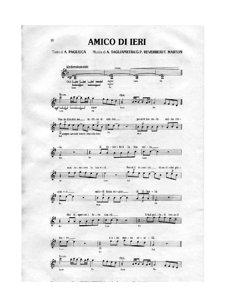 Amico Di Ieri 1 | PDF