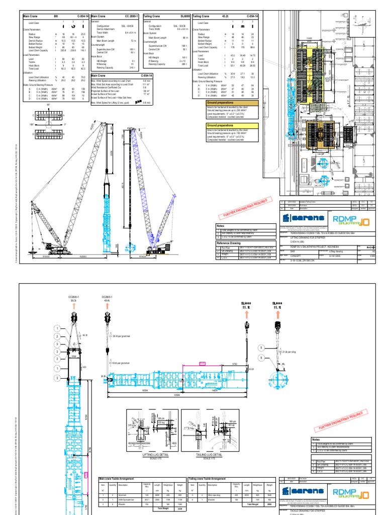 Main Crane CC 2800-1 Main Crane 80t C-054-14 Tailing Crane SL6000 ...