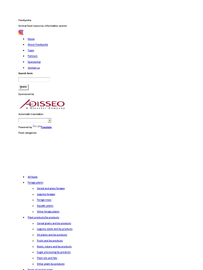 Oat Hulls Nutritive Value | PDF | Oat | Dietary Fiber