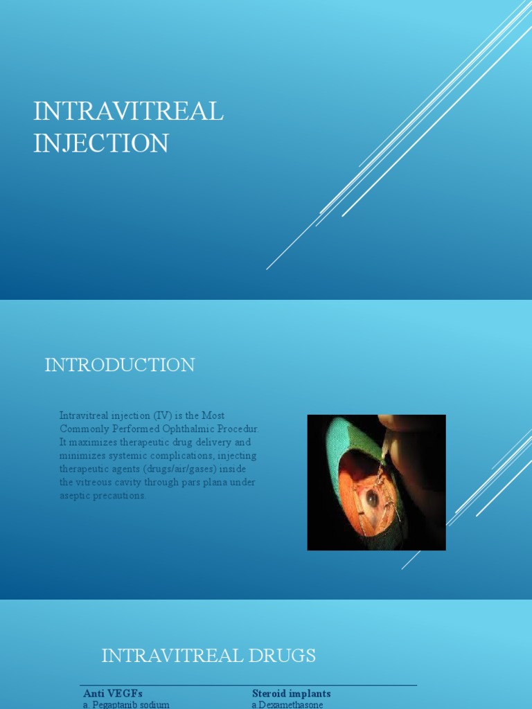 Injeksi Intravitreal | PDF | Clinical Medicine | Pharmacology
