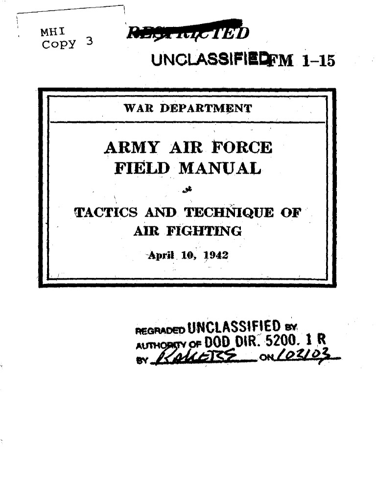 Airforce Tactics Manual WW2 | PDF
