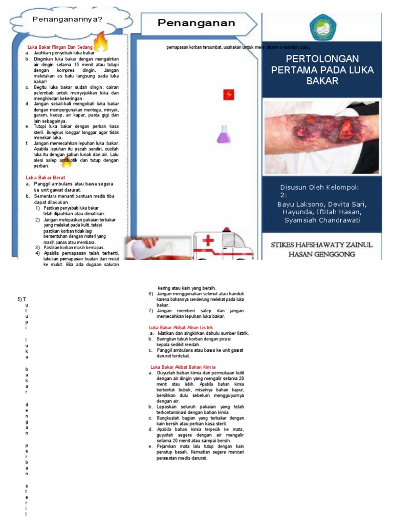 Leaflet Luka Bakar | PDF