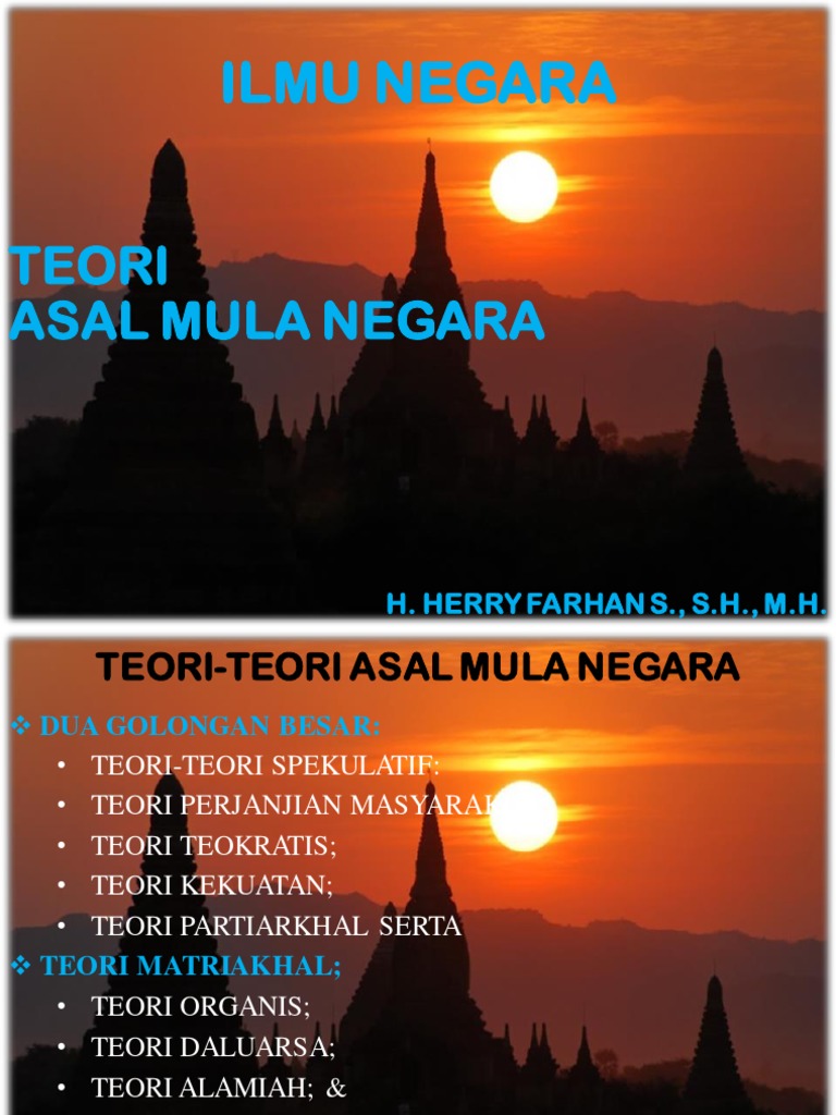 Teori Asal Mula Negara | PDF