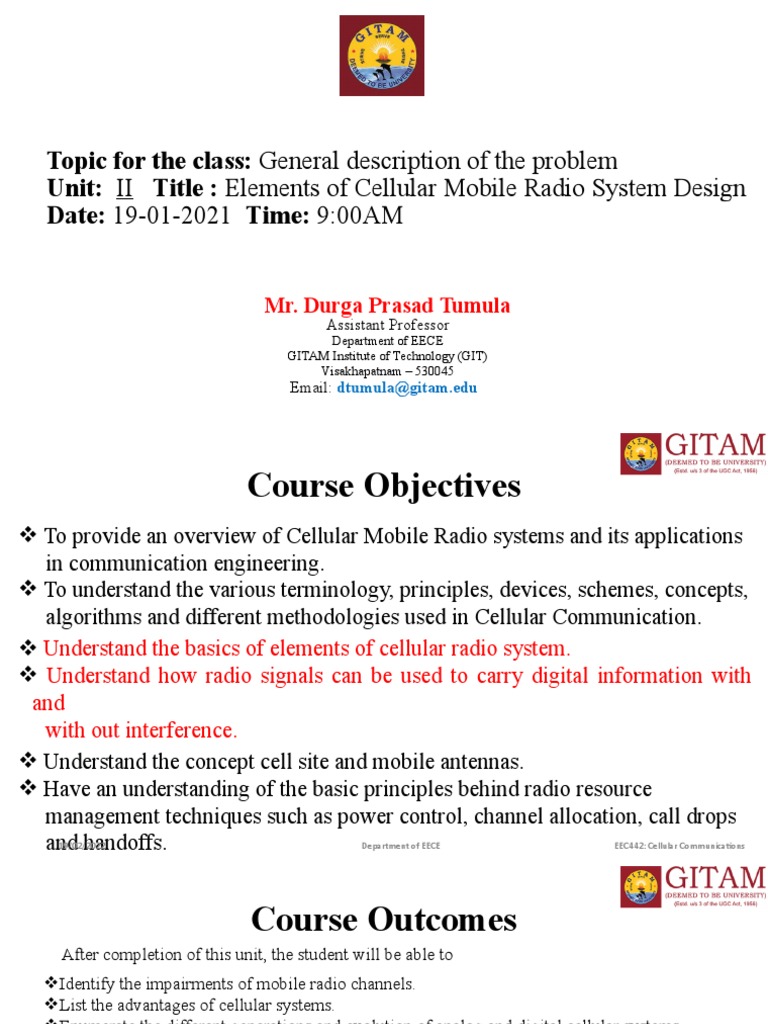 2.ECE-Elements of Cellular Mobile Radio System Design | PDF | Cellular ... 2.ECE-Elements of Cellular Mobile Radio System Design | PDF | Cellular ...