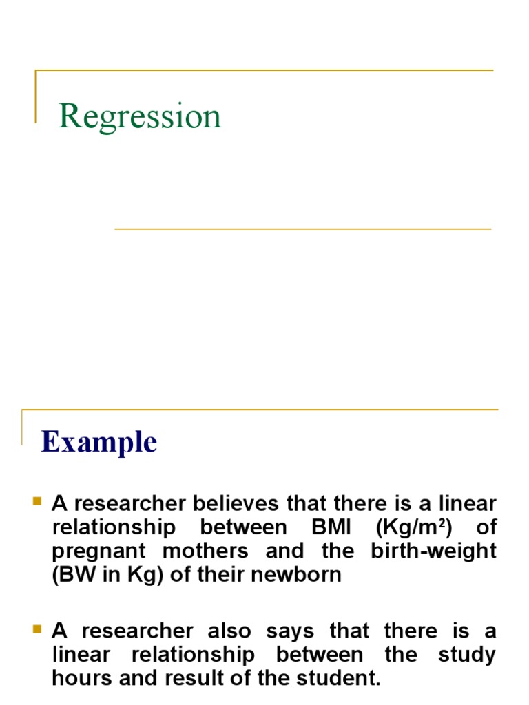Unit 2-Part 3-Linear Regression | PDF | Regression Analysis | Scatter Plot