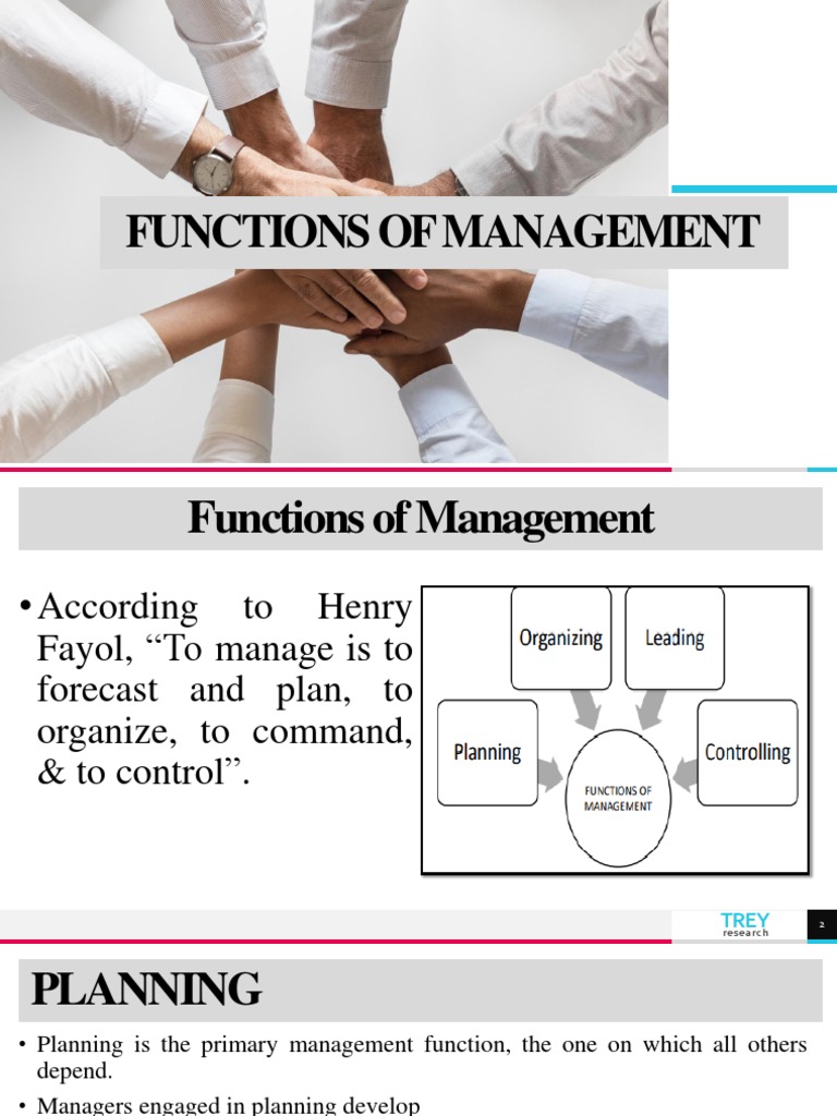 Functions of Management | PDF | Leadership | Goal