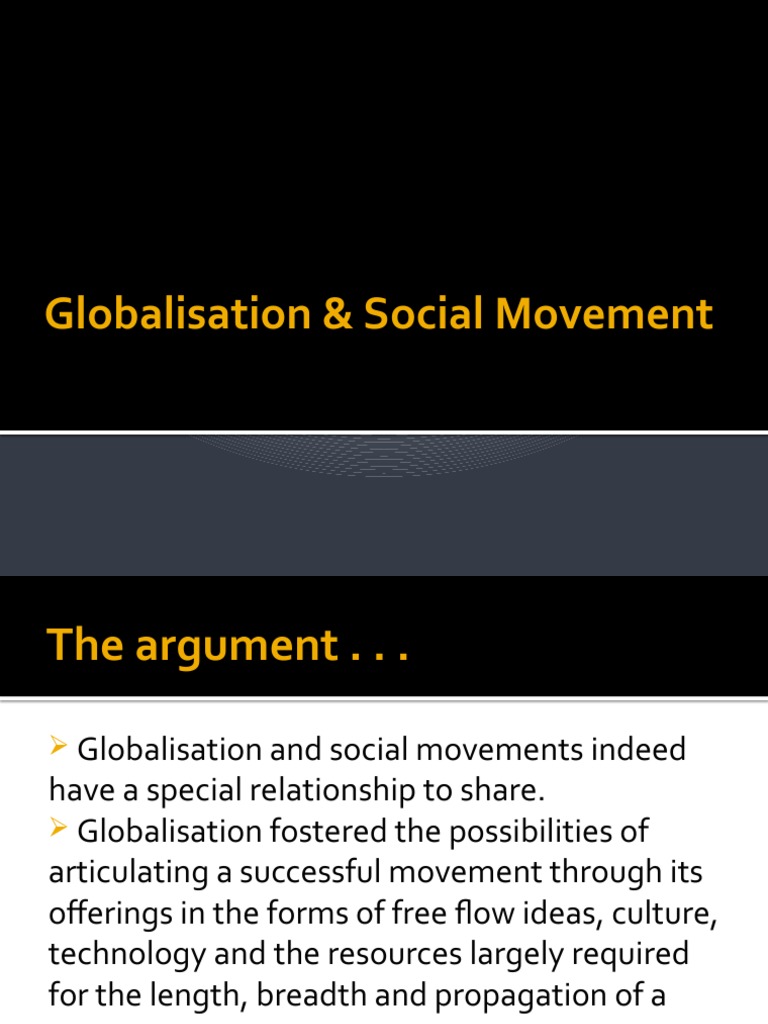 Globalization & Social Movements Analysis | PDF | Globalization ...