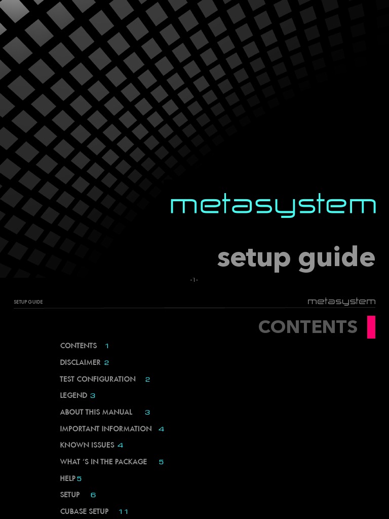 Metasystem Setup Guide | Download Free PDF | Ios | Personal Computers
