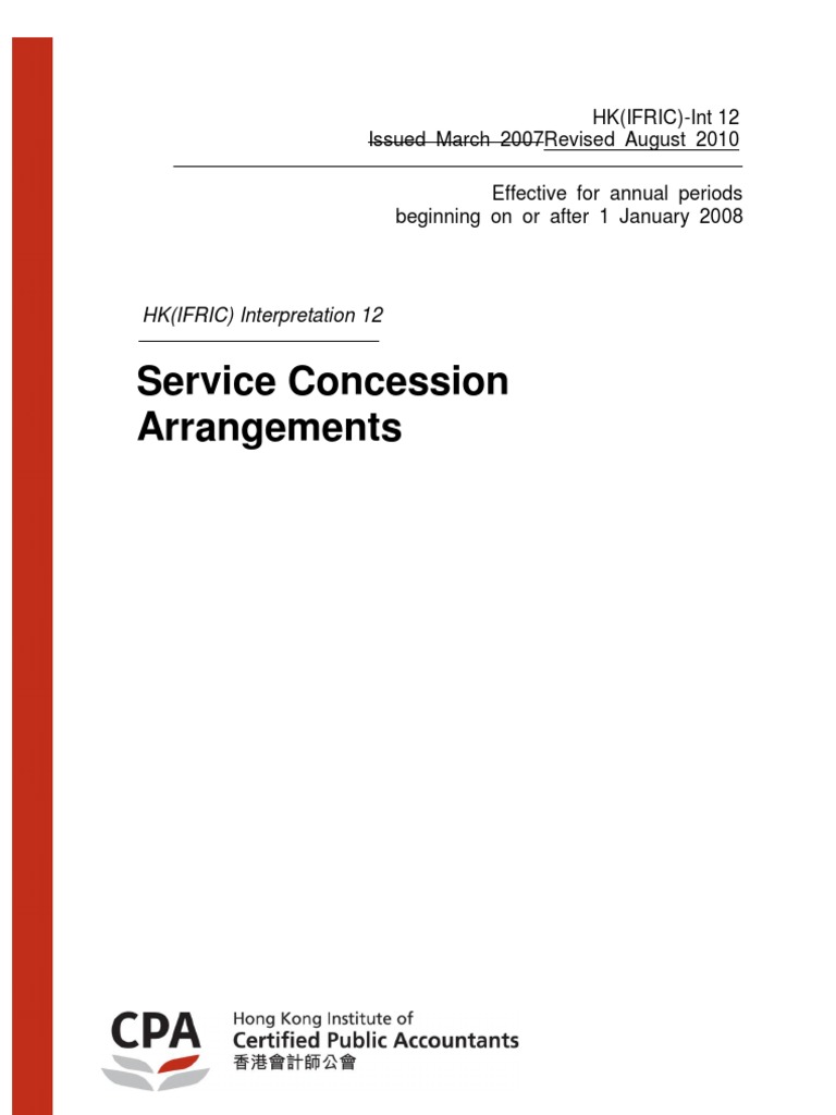 HK (Ifric) Int 12 | PDF | Income Statement | International Financial ...