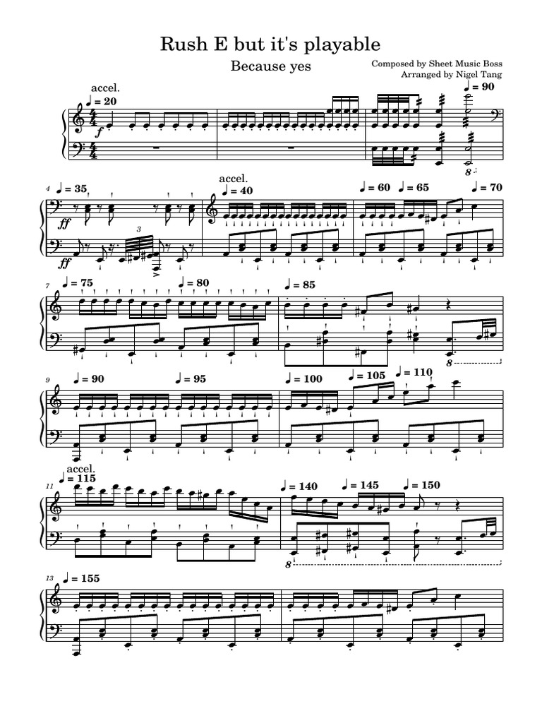 Rush E But Its Playable | PDF