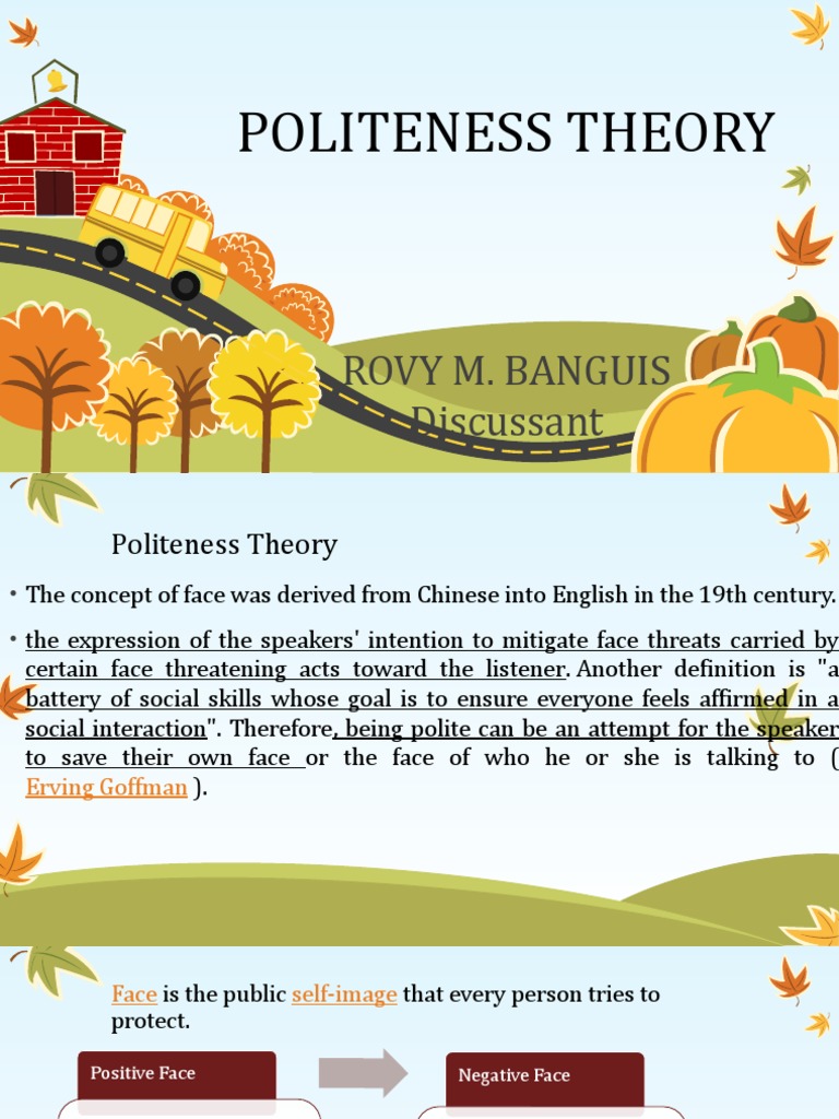 Politeness Theory | PDF | Psychology | Linguistics