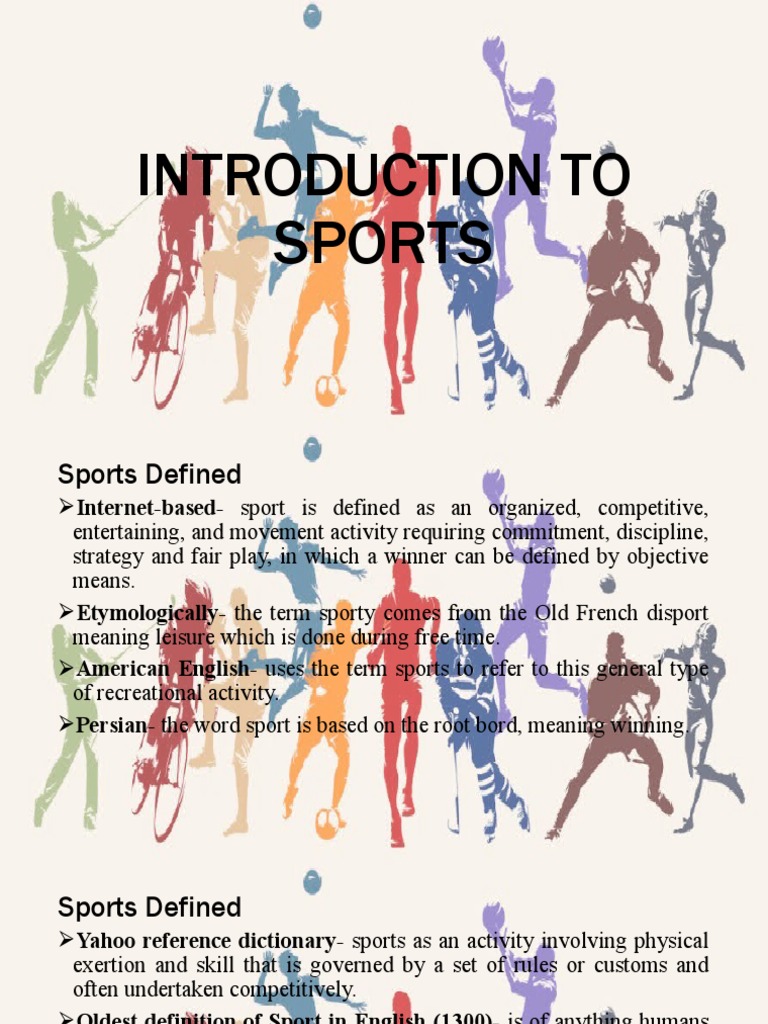 Introduction To Sports | PDF | Sports | Recreation