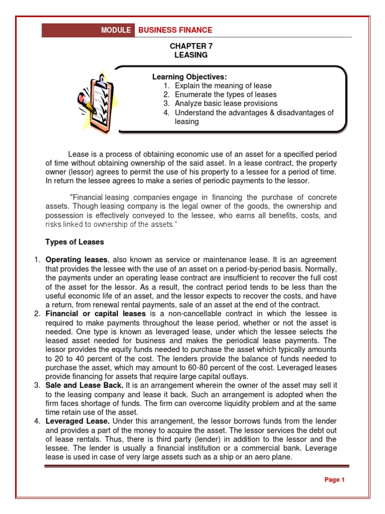 Understanding Lease Agreements: A Comprehensive Review of Lease Types ...