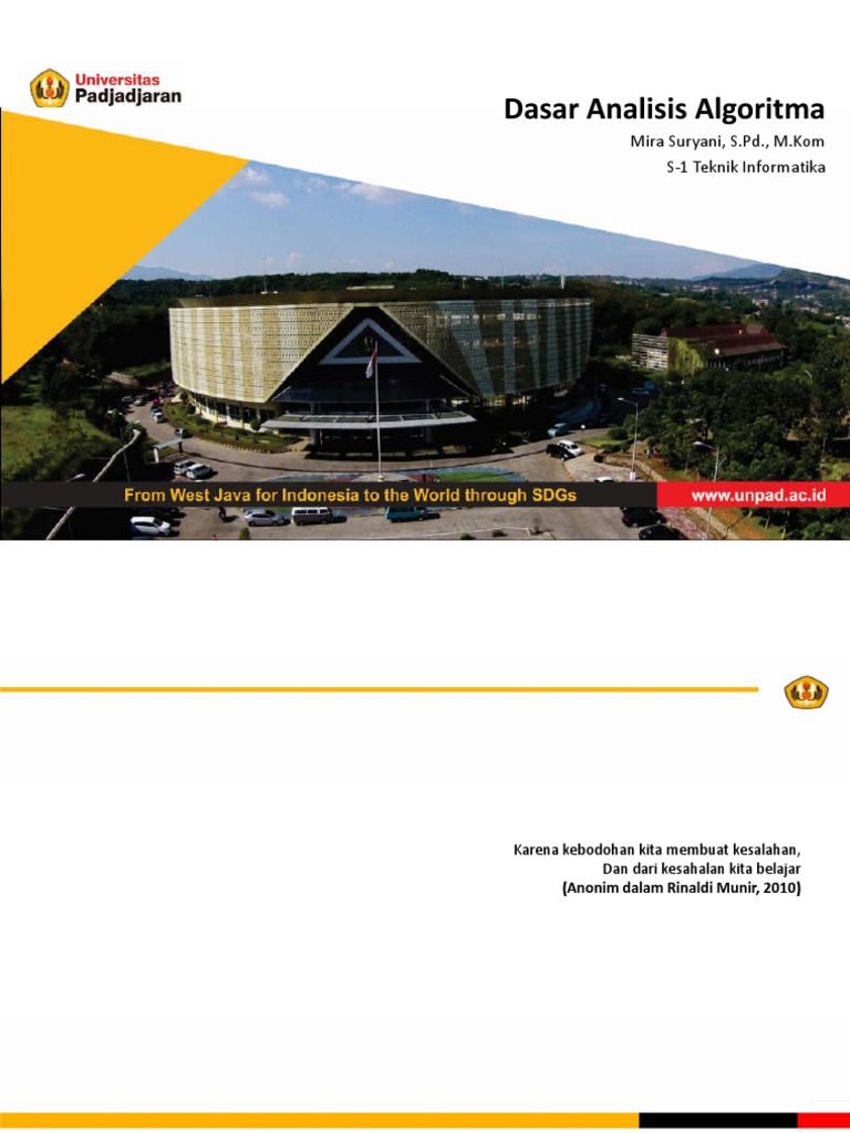 Dasar Analisis Algoritma | PDF