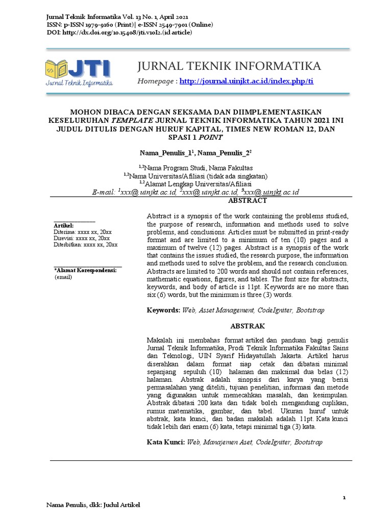 Template JTI New 2021 | PDF