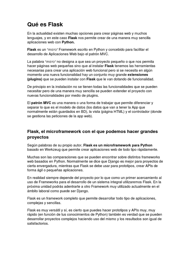 Qué es Flask: Un microframework versátil y completo para crear ...