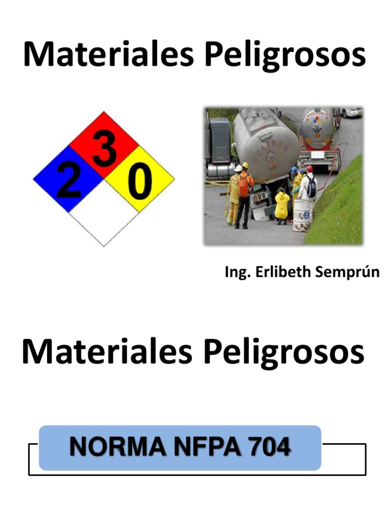 Norma NFPA 704: Identificación de Peligros | PDF | Mercancías ...