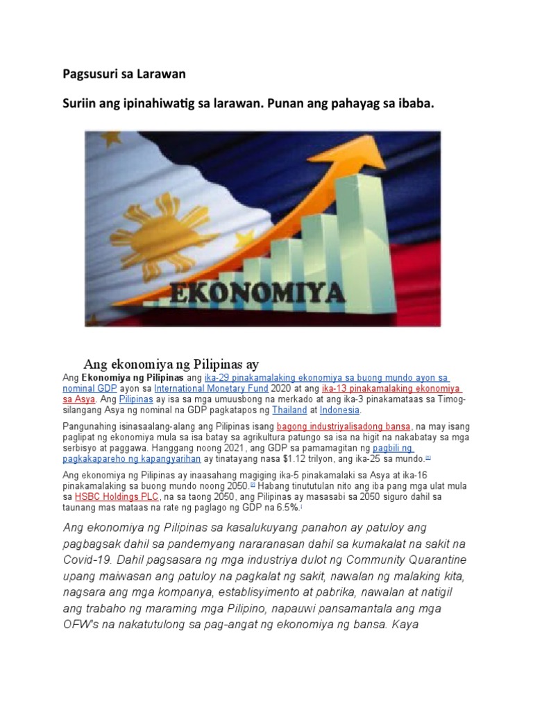 Pagsusuri Sa Larawan | PDF