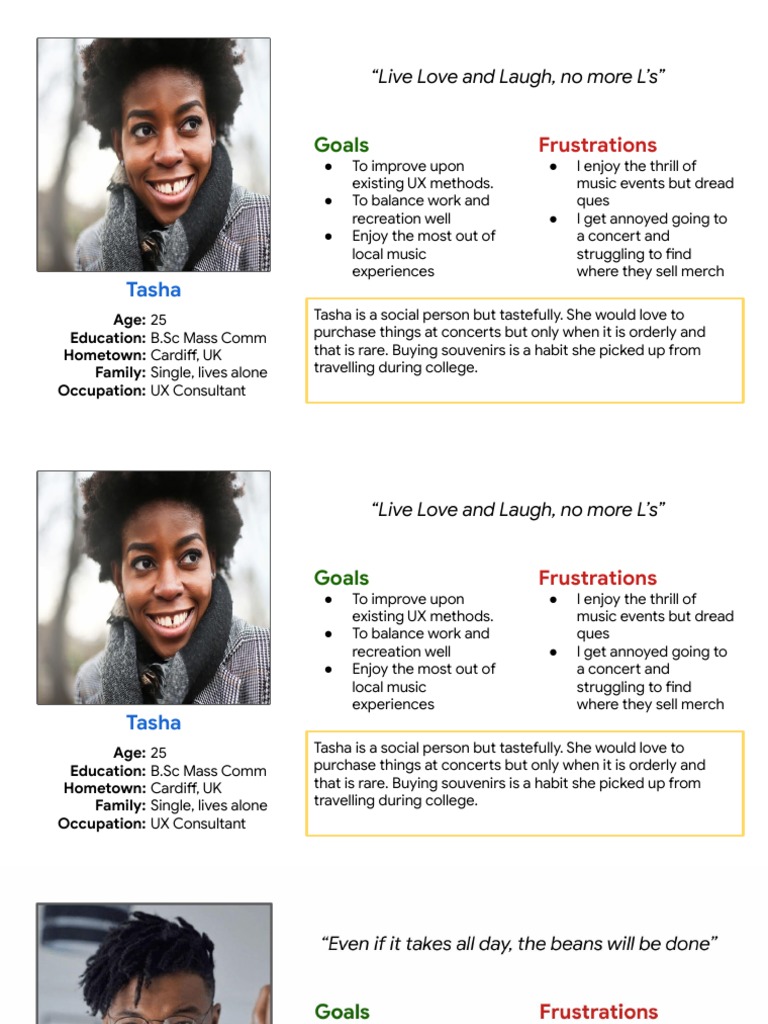 Google UX Design Certificate - Persona (Template) | PDF