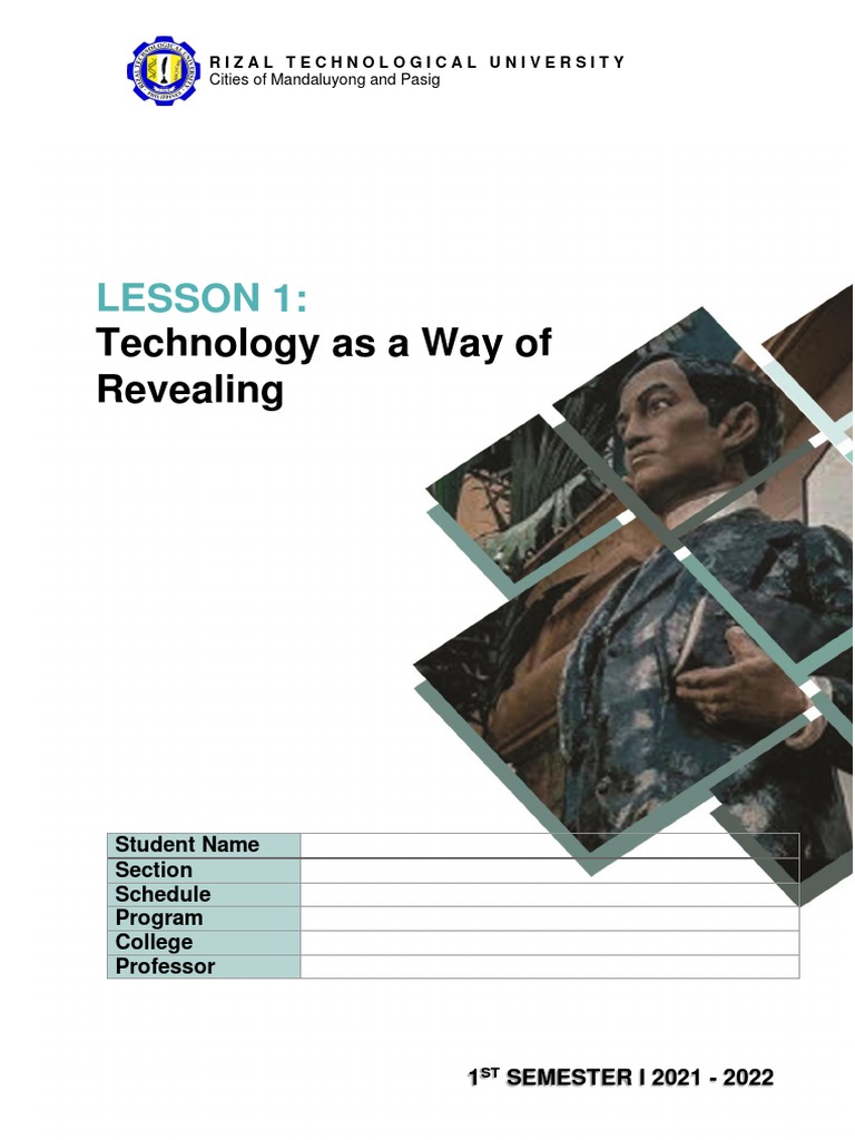 1 Technology As A Way of Revealing | PDF | Martin Heidegger | Truth