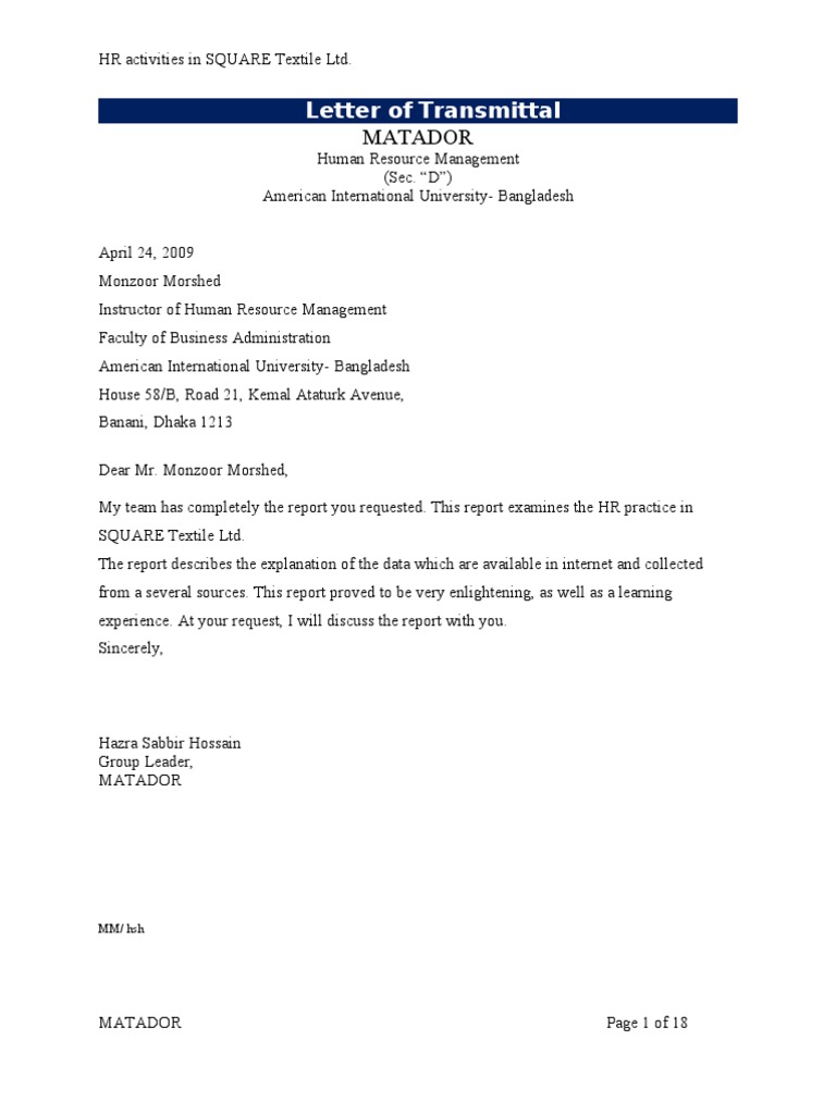 Square Textiles Limited HRM | PDF | Performance Appraisal | Welfare