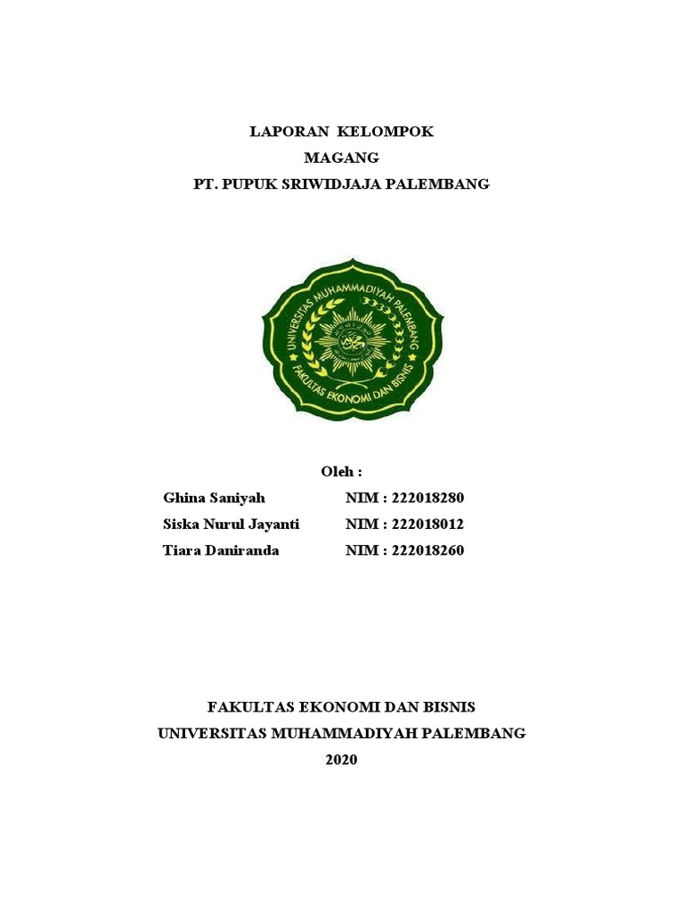 Laporan Kelompok PT - Pusri (Ghina, Siska, Tiara) | PDF