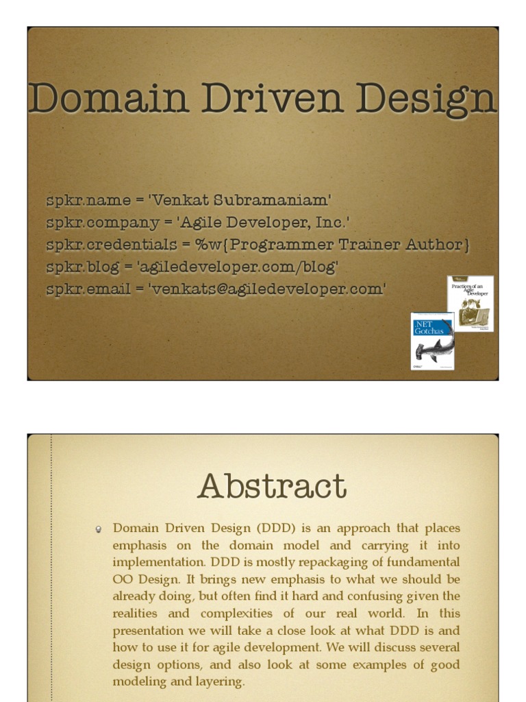 Domain Driven Design | PDF | Databases | Object (Computer Science)