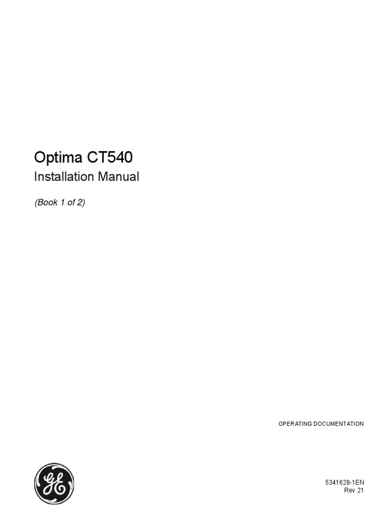 Optima CT540 Installation Manual | PDF