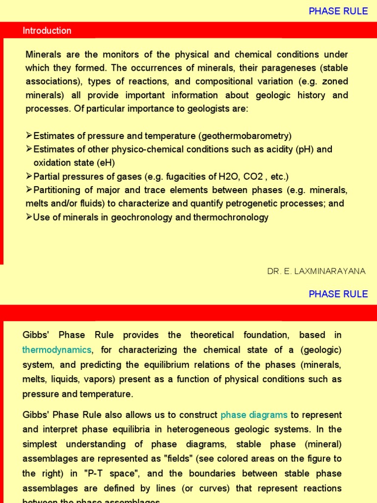 Phase Rule | PDF | Phase Rule | Phase (Matter)