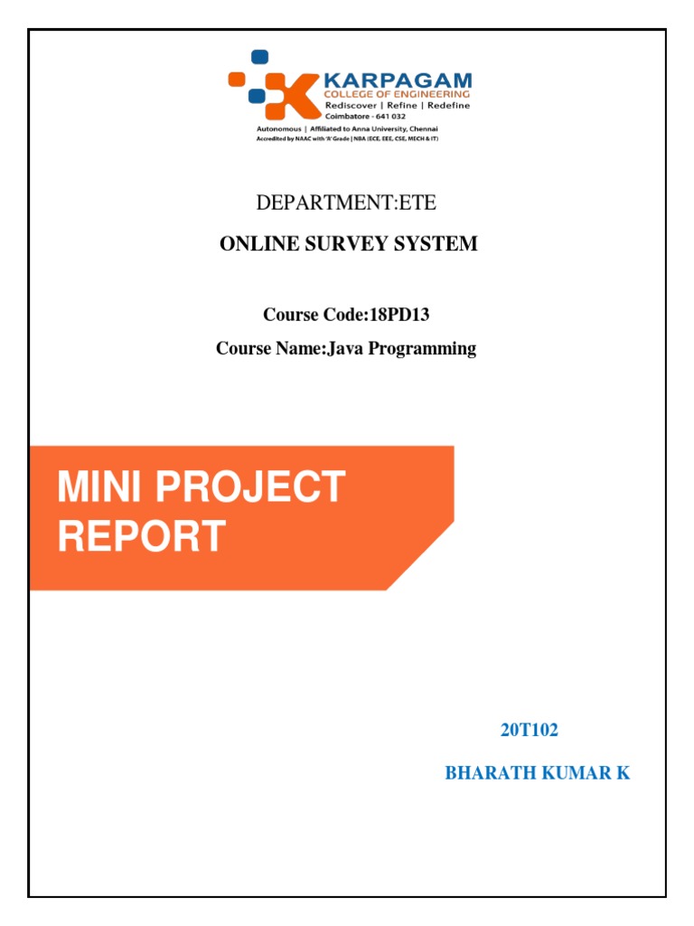 Online Survey System | PDF | String (Computer Science) | Java ...