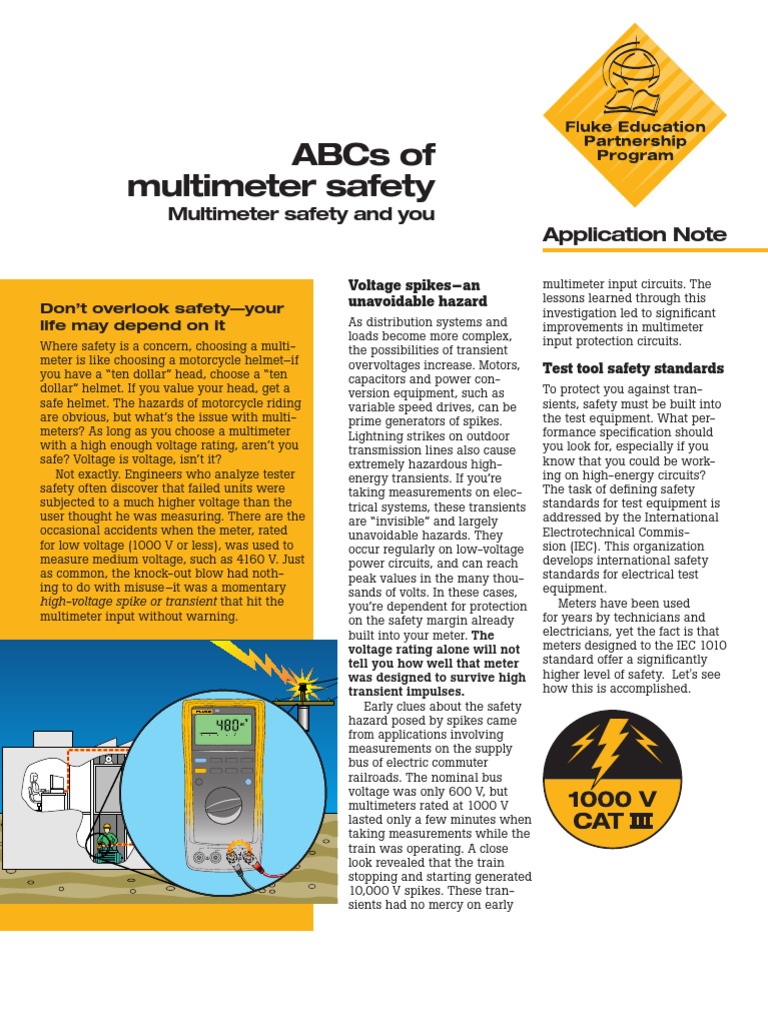 ABCs of Safety | PDF | Fuse (Electrical) | High Voltage