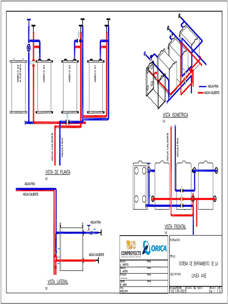 DIAGRAMA DE AGUA FRIA Y CALIENTE-Layout1 | PDF