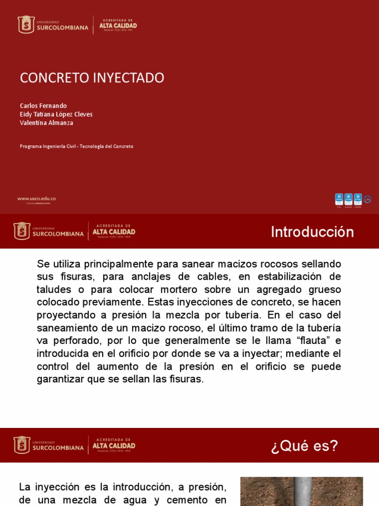 Concreto Inyectado | PDF | Hormigón | Química