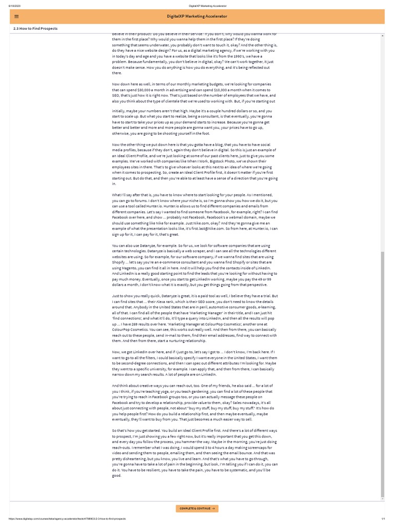 2.3 How To Find Prospects | PDF | Linked In | Facebook