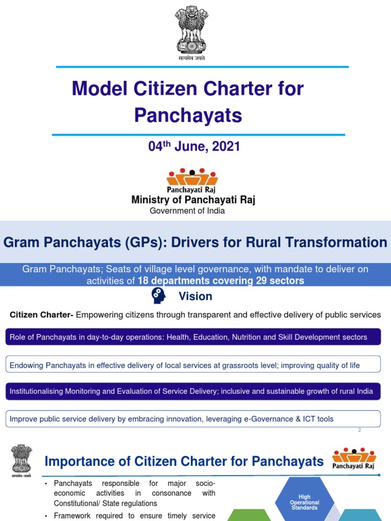 Citizen Charter | PDF | Economies | Government