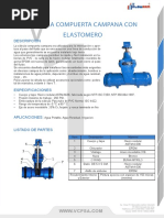 Ficha Tecnica - Valvula Compuerta Bridada Con Elastomero | PDF | Agua | Materiales