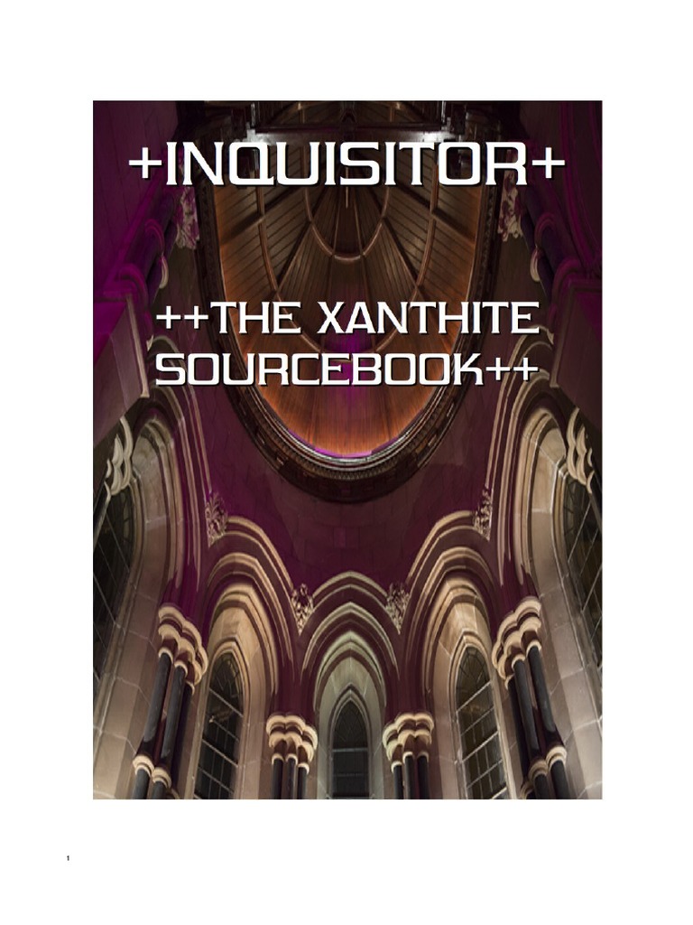 Xanthite Sourcebook1.0 | PDF