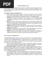 Rimas y Letras de Rap para Improvisar | PDF | Música hip-hop | Ocio