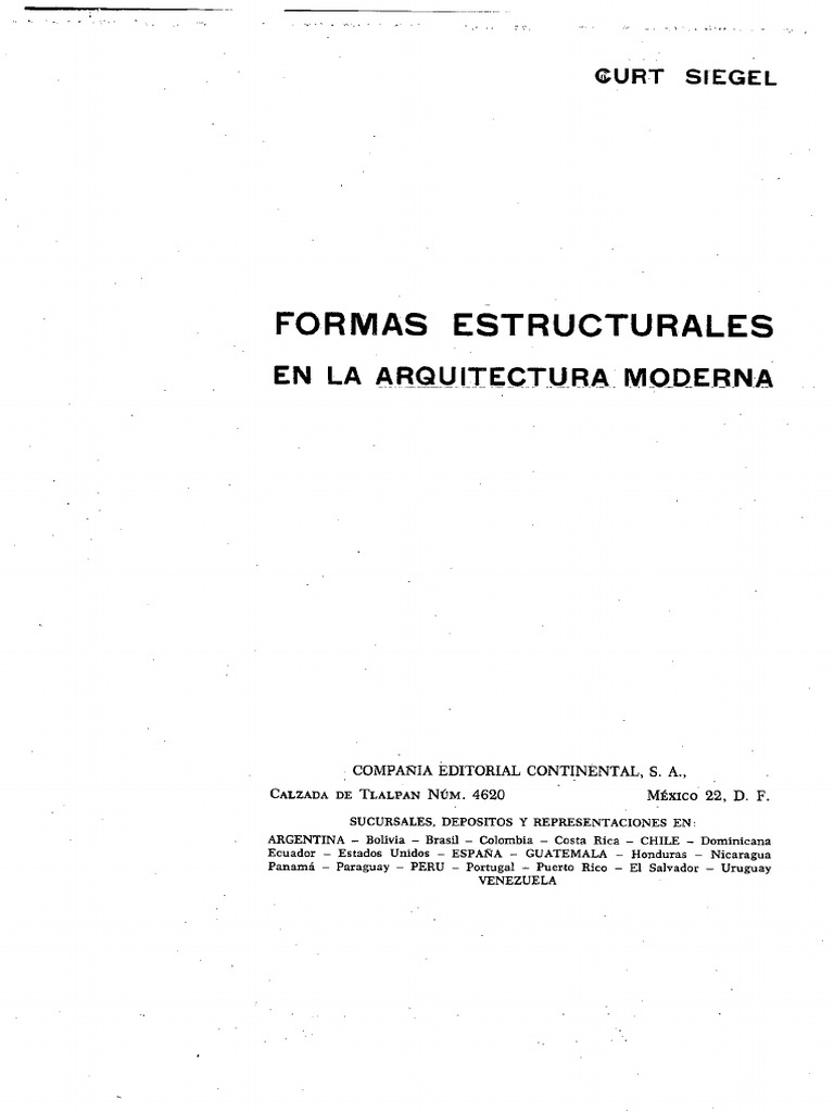 Formas Estructurales en La Arquitectura Moderna | PDF | Arquitectura ...