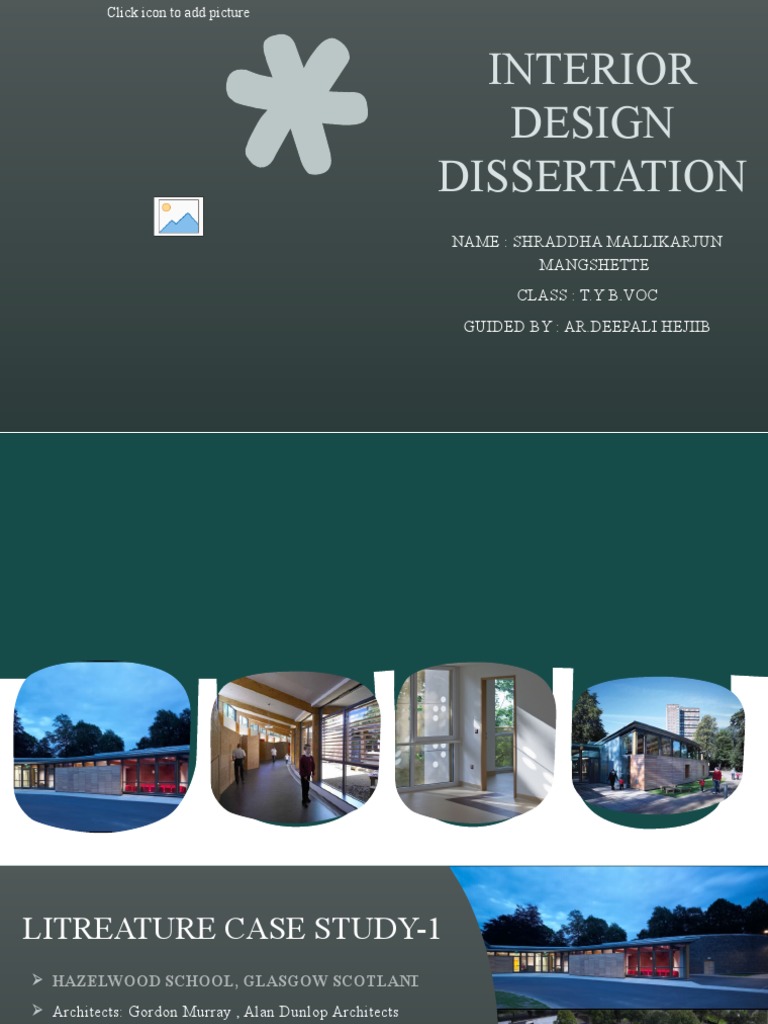 Interior Design Dissertation: Name: Shraddha Mallikarjun Mangshette ...