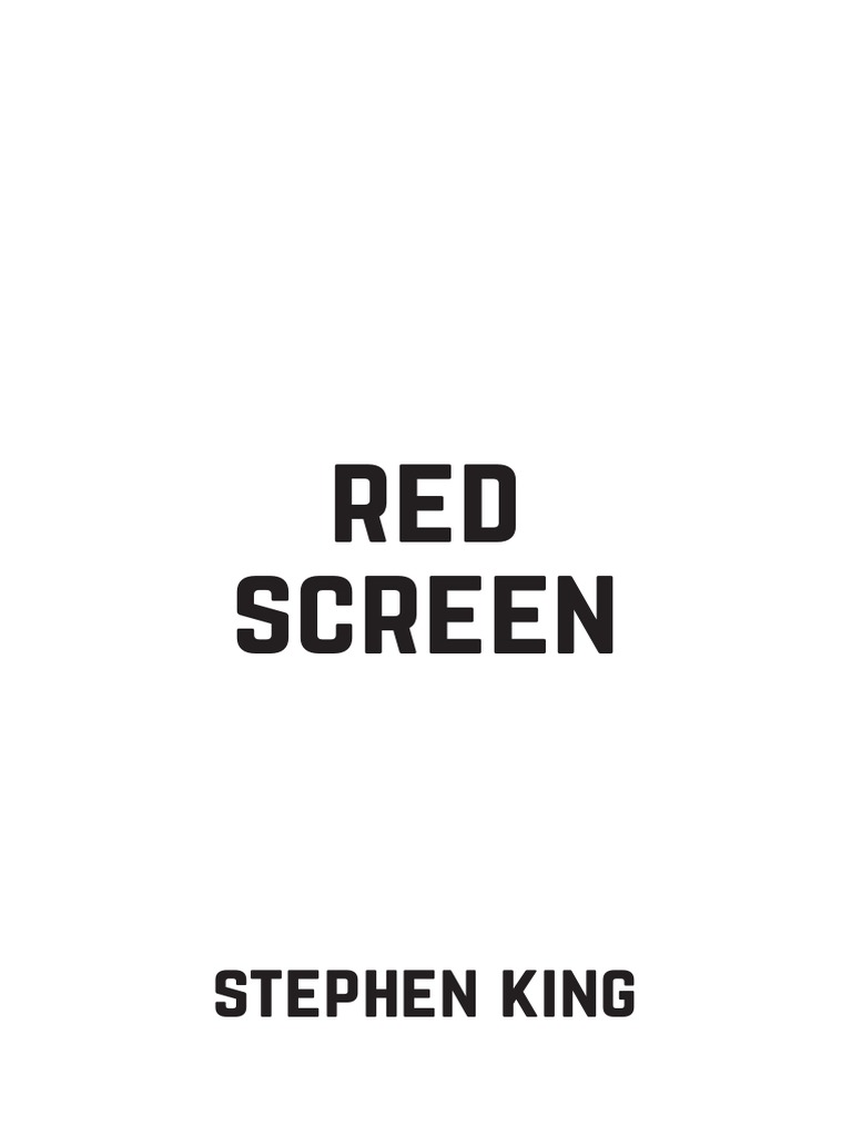 Red Screen: Stephen King | PDF