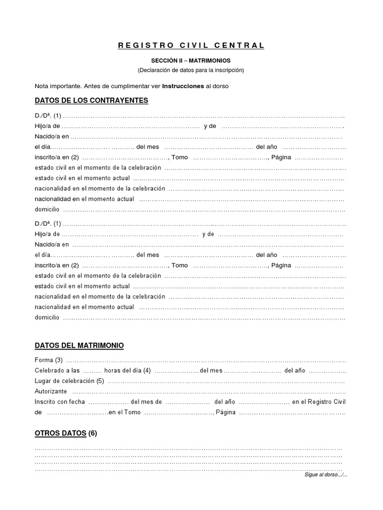 Hoja de Datos Matrimonio | PDF | Gobierno y personalidad