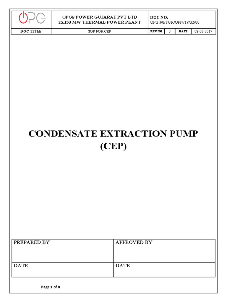 Condensate Extraction Pump (CEP) : Opgs Power Gujarat PVT LTD 2X150 MW ...