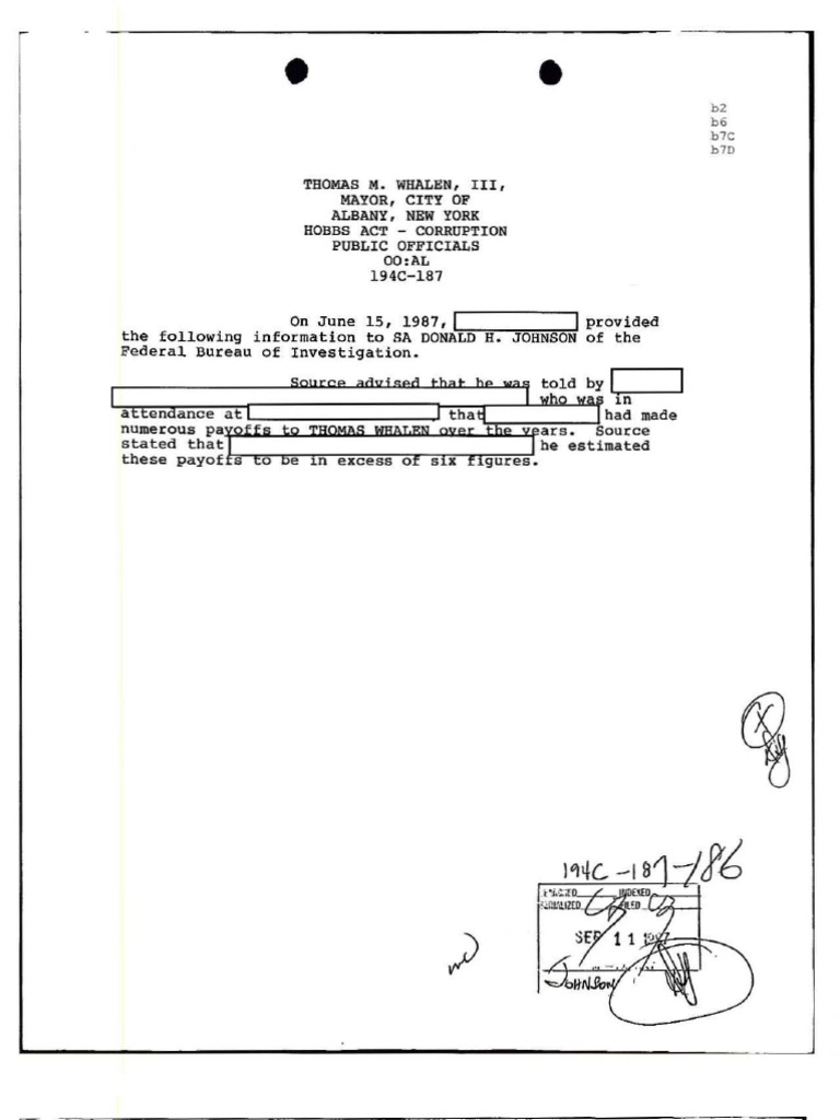 FBI Interview Excerpts Whalen | PDF | Social Institutions | Social Science